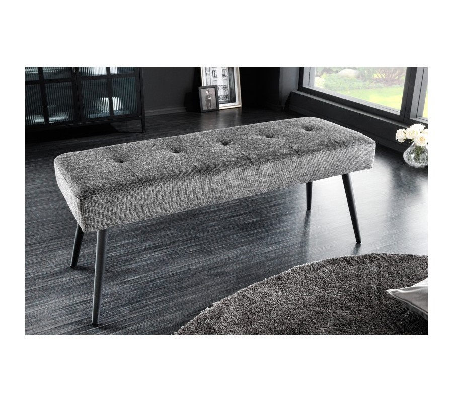 Moderná čalúnená lavica Soreli tmavosivý textil 80cm - Estila | Štýlový ...